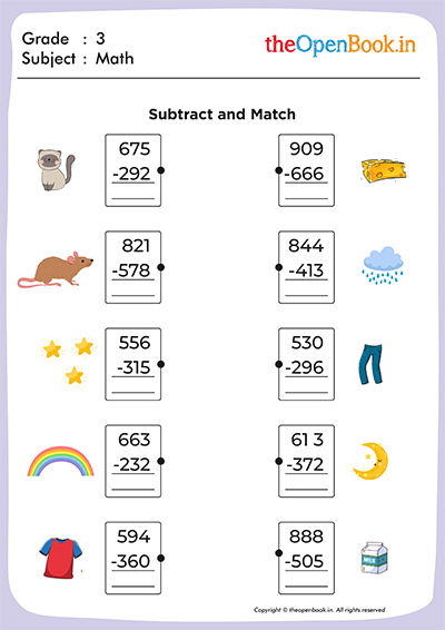 Printable Worksheets for kids | CBSE | theopenbook.in