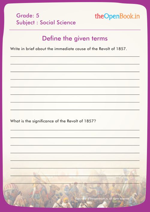 Printable Worksheets for kids | CBSE | theopenbook.in