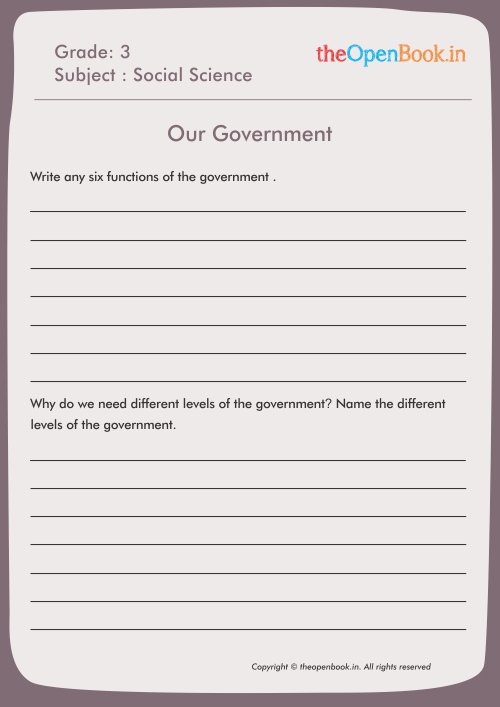 Printable Worksheets for kids | CBSE | theopenbook.in