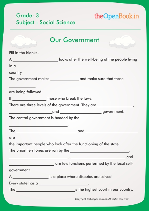 Printable Worksheets For Kids CBSE Theopenbook in