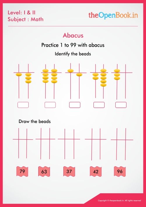 Practice 1 to 99 with abacus